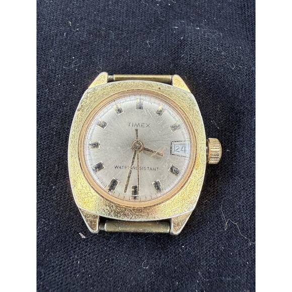 Timex | Accessories | Vintage Timex Automatic Watch Womens Gold Tone ...